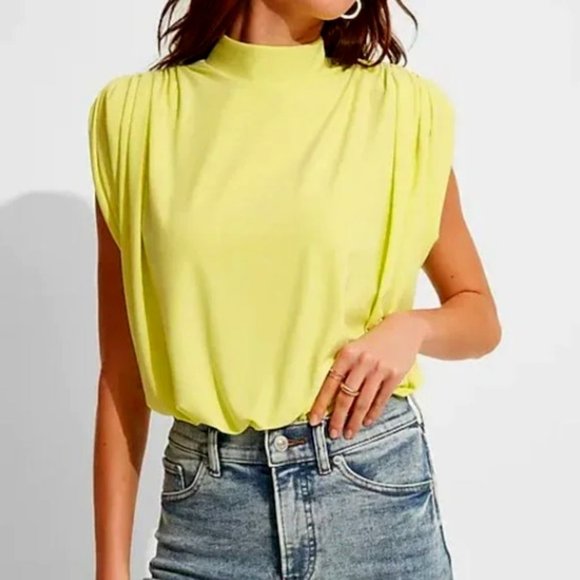Express | Tops | Express Womens Draped Mock Neck Open Back Thong ...